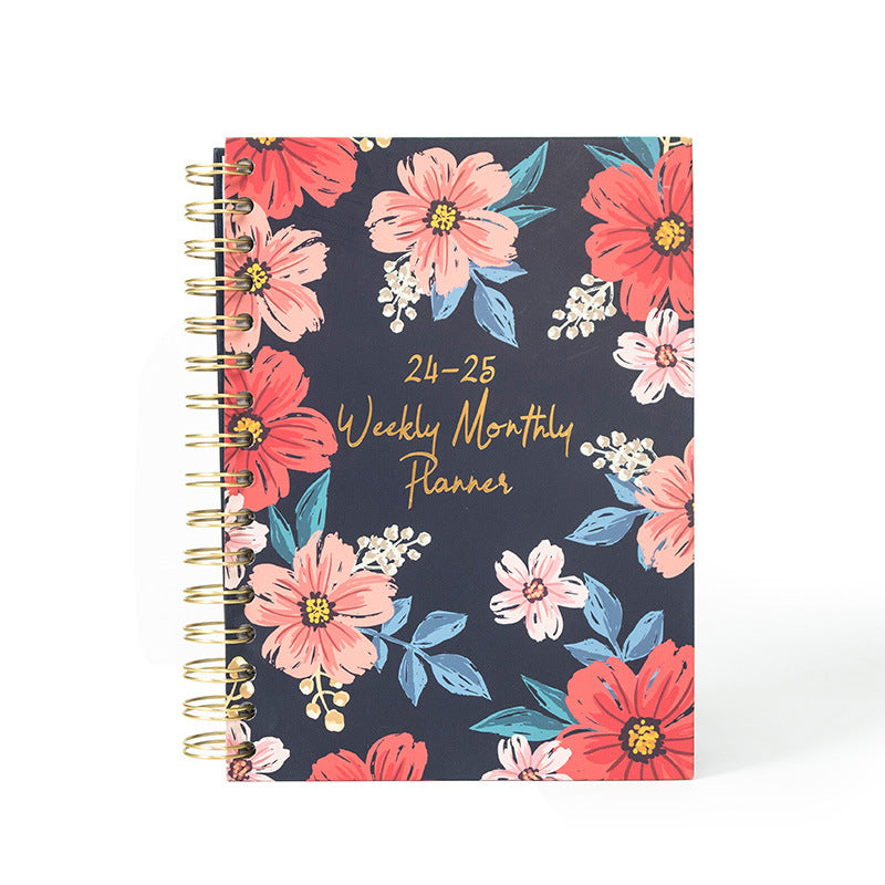 2025 schedule plan notebook A5 Split page notebook – Baipak